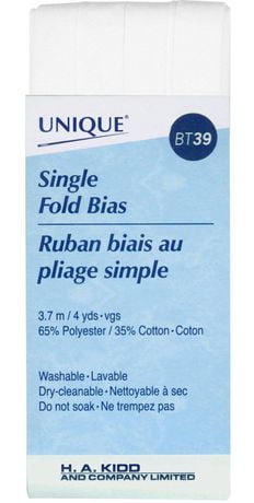 Click here for Unique Pretzels Unique Single Fold Bias Tape White prices