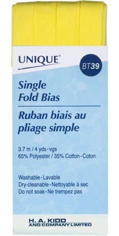 Click here for Unique Pretzels Unique Single Fold Bias Tape Canar... prices
