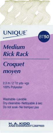 Click here for Unique Pretzels Unique Medium Rick Rack White prices