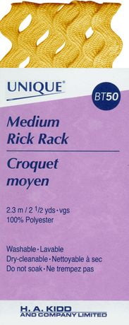 Click here for Unique Pretzels Unique Medium Rick Rack Gold/Yello... prices