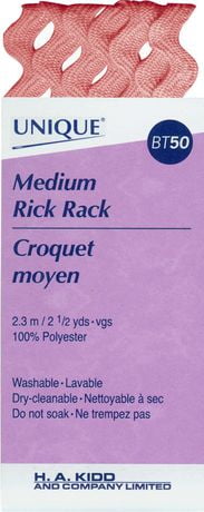 Click here for Unique Pretzels Unique Medium Rick Rack Candy Pink prices