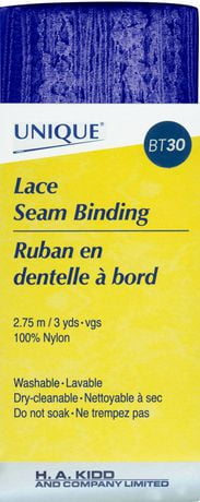 Click here for Unique Pretzels Unique Lace Seam Binding Navy Blue prices