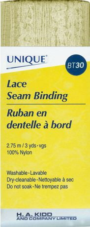 Click here for Unique Pretzels Unique Lace Seam Binding Beige prices