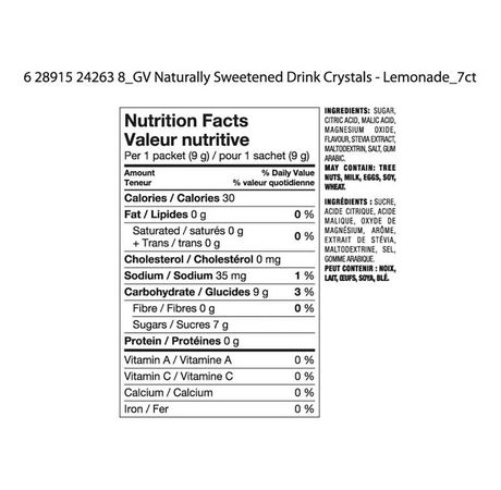 Great Value Lemonade Naturally Flavoured Drink Mix | Walmart Canada