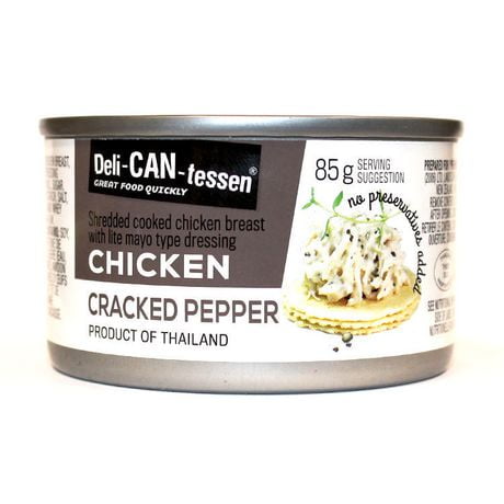 Deli-CAN-Tessen Cracked Pepper Shredded Chicken Breast | Walmart Canada