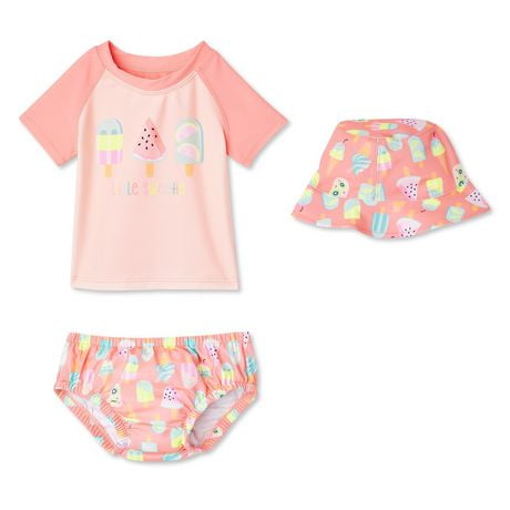 Click here for George Baby Girls Popsicle Twist 3-Piece Swim Set... prices