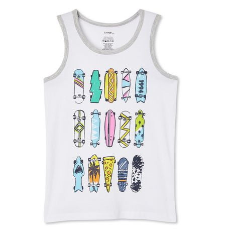 Click here for George Boys Graphic Tank White S prices