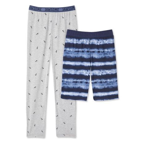Click here for George Boys Pant And Short 2-Piece Sleep Set Grey... prices