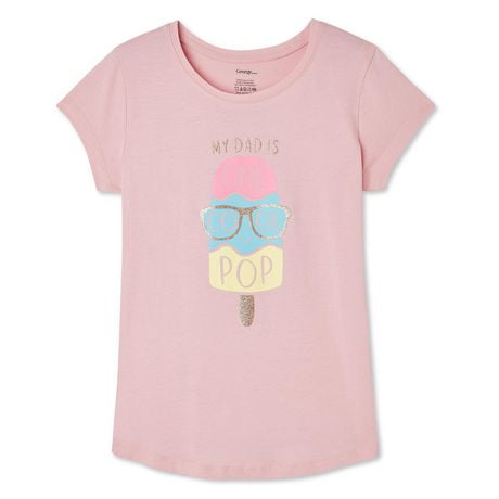 Click here for George Girls Short Sleeve Screen Tee Rose M prices