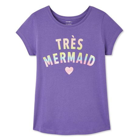 George Girls' Short Sleeve Screen Tee | Walmart Canada