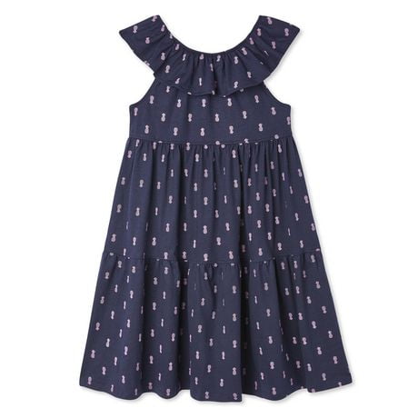 Click here for George Girls Sleeveless Ruffle Dress Navy Xs prices