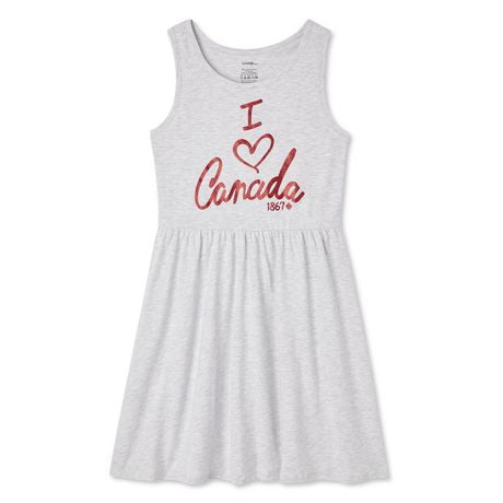 Click here for George Girls Canada Day Sleeveless Skater Dress Gr... prices