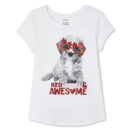 Click here for George Girls Canada Day Tee White M prices