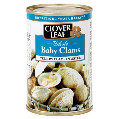 Clover Leaf Whole Baby Clams 142g | Walmart Canada