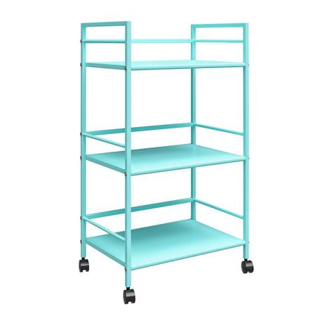 Click here for Dorel Cache Metal Rolling Cart  Blue Spearmint prices