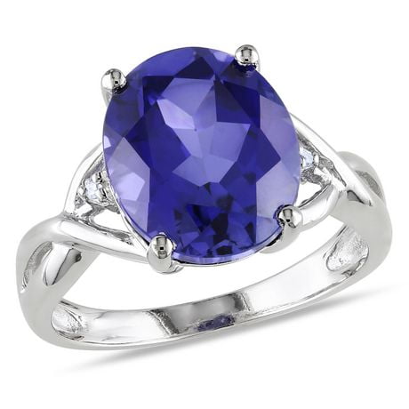 Click here for Tangelo 7-1/2 Carat T. G.W. Oval-Cut Created Blue... prices