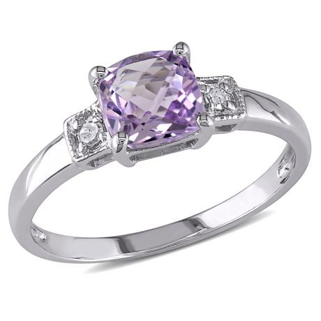 Click here for Tangelo 4/5 Carat T. G.W. Amethyst And Diamond-Acc... prices