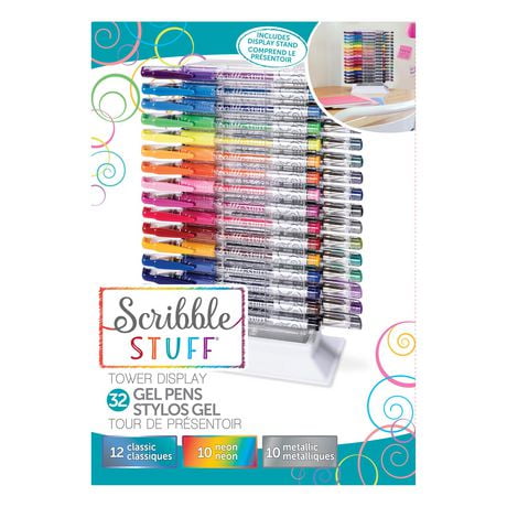 Scribble Stuff 32ct Gel Pen Tower - Walmart.ca