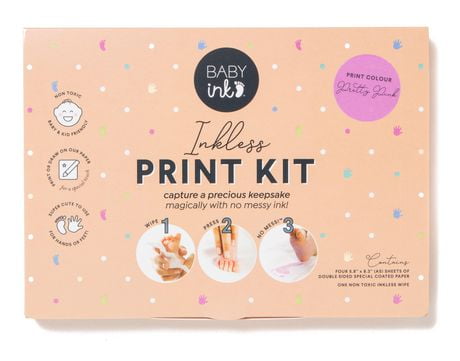 BABYink ink-less hand & foot print kit – Pink - Walmart.ca