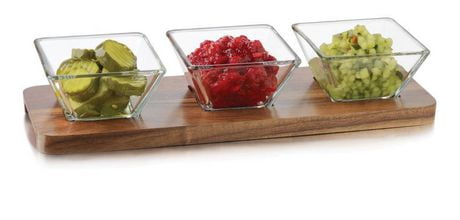 Libbey Acaciawood Condiment Server Set | Walmart Canada
