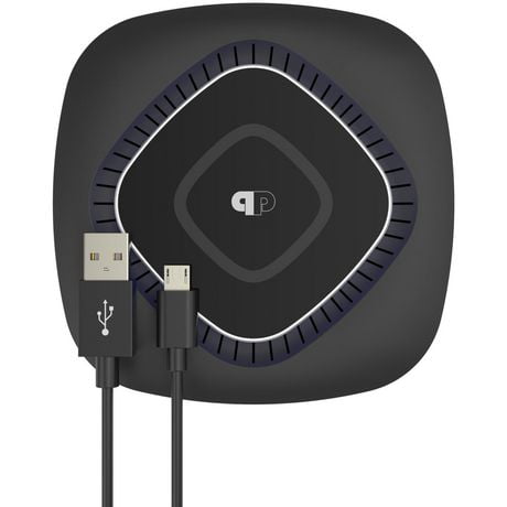 Qi Certified Fast Wireless Charging Pad with QC 3.0 Wall Adapter for ...