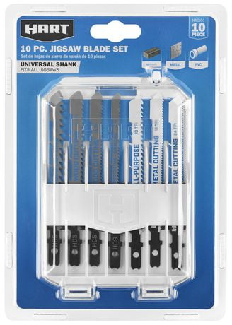HART 10-Piece Assorted Jigsaw Blade Set with Storage Case | Walmart Canada