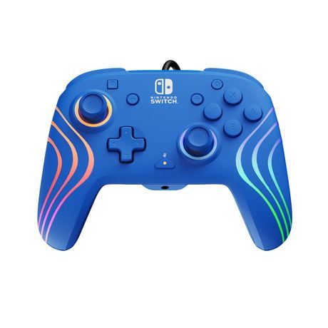 PDP Afterglow™ Wave Wired Controller: Blue Nintendo Switch, Nintendo ...