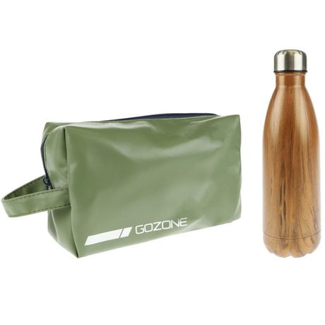GoZone Gym Kit - With Water Bottle and Dopp Kit, Green Combo | Walmart ...