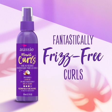 Aussie Miracle Curls Refresher Spray Gel with Coconut & Jojoba Oil ...