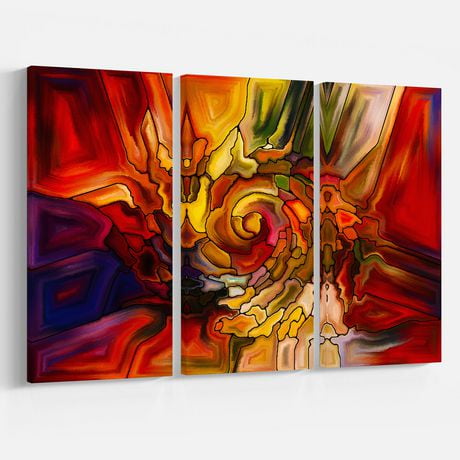 Click here for Design Art Illusions Of Stained Glass Canvas Print... prices