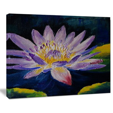 Click here for Design Art Purple Lotus Flower Canvas Print Purple... prices