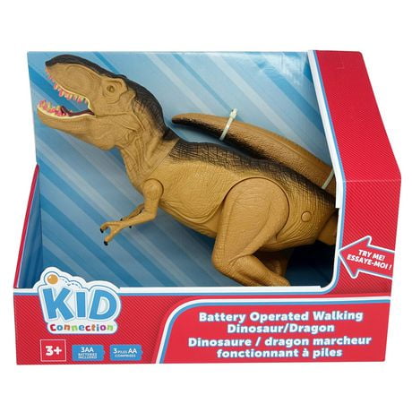 kid connection Light & Sound Battery Operated Walking Dinosaur/Dragon ...