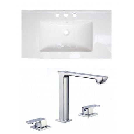 Click here for American Imaginations 32-In. W Ceramic Top Set Whi... prices