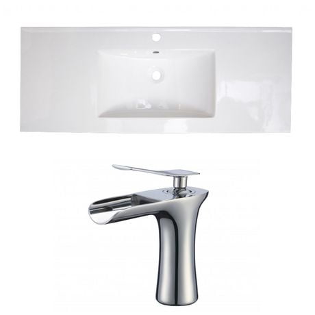 Click here for American Imaginations 48-In. W Ceramic Top Set Whi... prices
