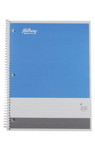 Hashtag Hilroy 5-Subject Notebook, Blue - 10-1/2" X 8" - 300 Pages ...