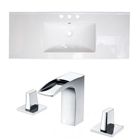 Click here for American Imaginations 48-In. W Ceramic Top Set Whi... prices