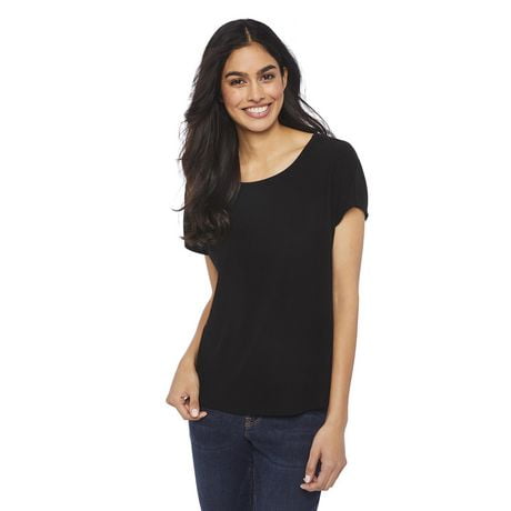 George Women's Cap Sleeve ITY Top - Walmart.ca