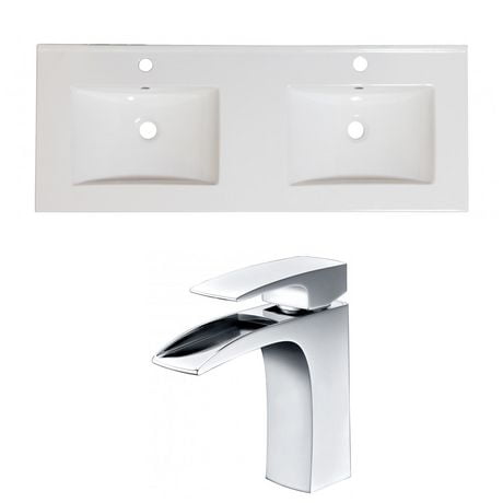 Click here for American Imaginations 48-In. W Ceramic Top Set Whi... prices