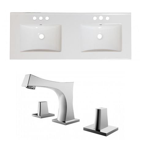Click here for American Imaginations 48-In. W Ceramic Top Set Whi... prices