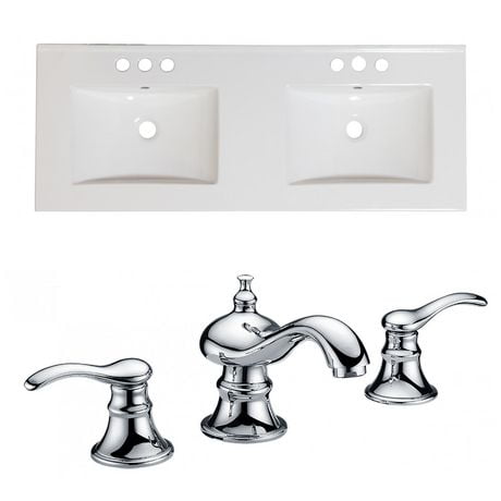 Click here for American Imaginations 48-In. W Ceramic Top Set Whi... prices