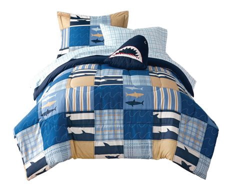 Mainstays Kids Shark Bed-in-a-Bag Bedding Set | Walmart.ca