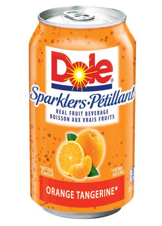 Dole Sparklers Orange Tangerine Real Fruit Beverage - 12x355 ml ...