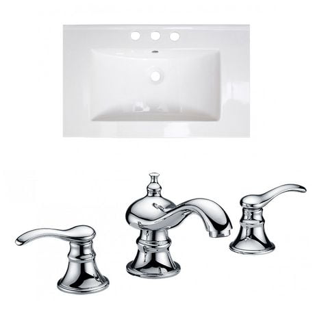 Click here for American Imaginations 32-In. W Ceramic Top Set Whi... prices