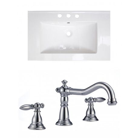 Click here for American Imaginations 32-In. W Ceramic Top Set Whi... prices