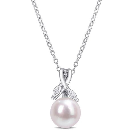Click here for Miabella 7.5-8Mm Freshwater Cultured Pearl And Dia... prices