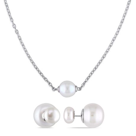 Click here for Miabella 2-Piece Set Freshwater Cultured Pearl Ste... prices