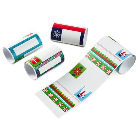 Hallmark Holiday Gift Tag Stickers (Assorted Classic Designs) | Walmart ...