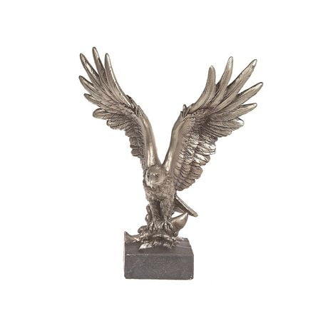 Click here for Ih Casa D Cor Polyresin Silver Open Winged Eagle F... prices