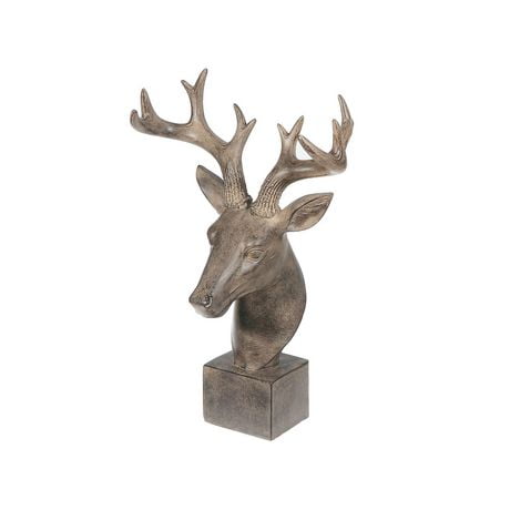 Click here for Ih Casa D Cor Polyresin Deer Bust Figurine Brown # prices
