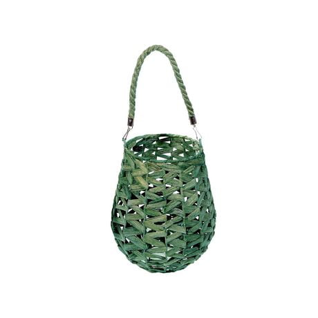 Click here for Ih Casa D Cor Hanging Sage Green Basketweave Lante... prices